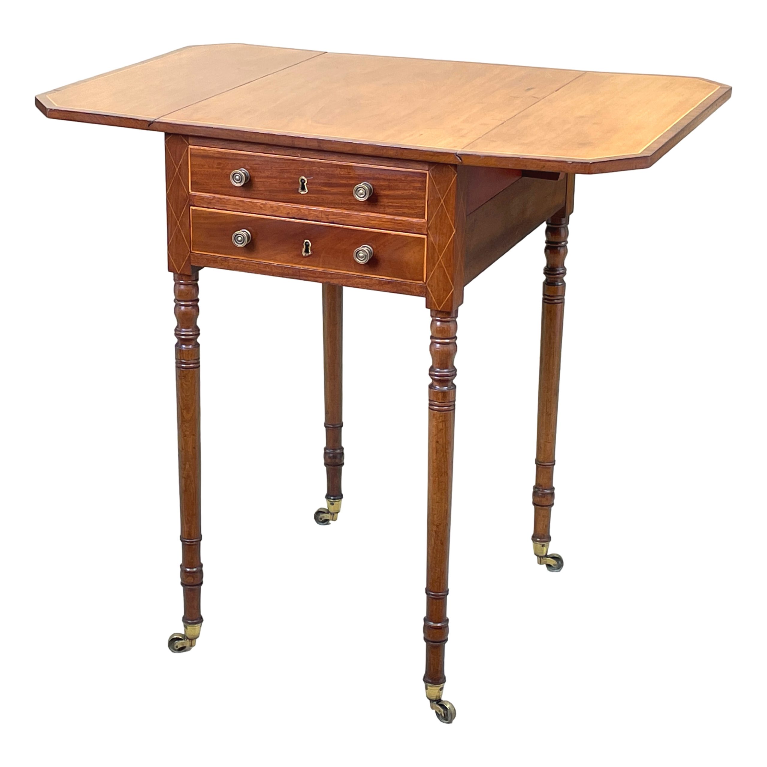 Georgian Mahogany Baby Pembroke Table – S&S Timms Antiques
