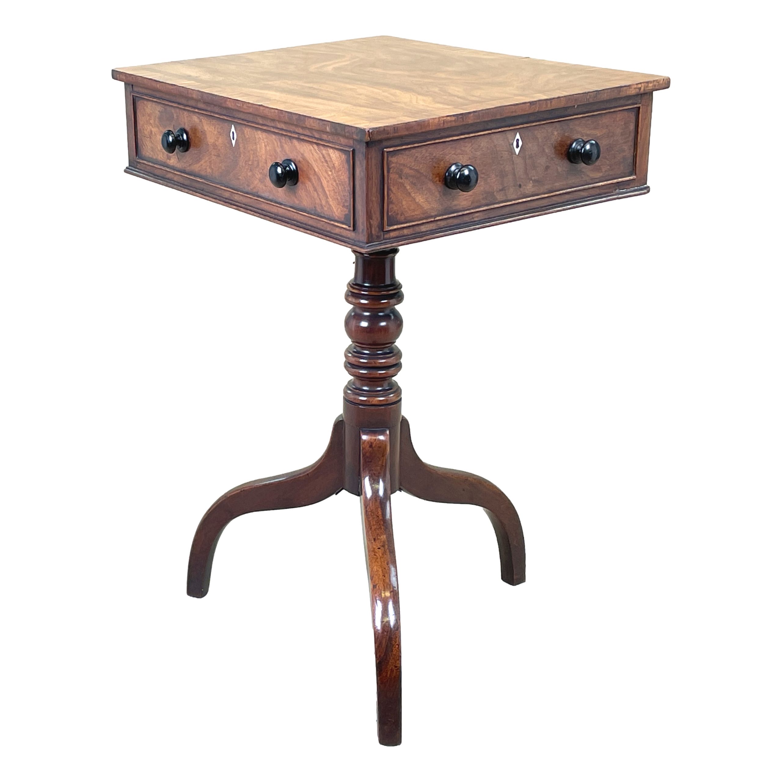 Georgian Mahogany Oblong Lamp Table – S&S Timms Antiques