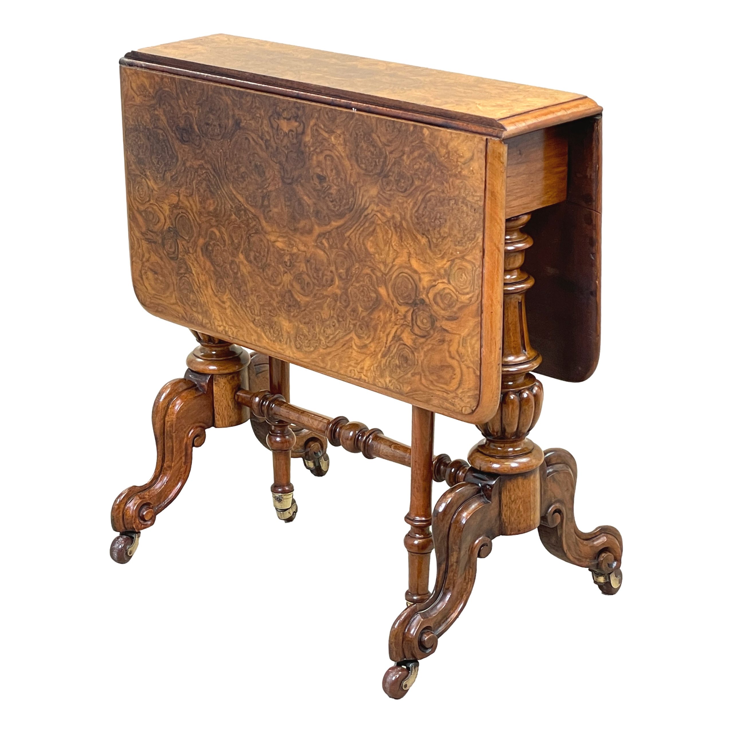 Victorian Walnut Baby Sutherland Table – S&S Timms Antiques