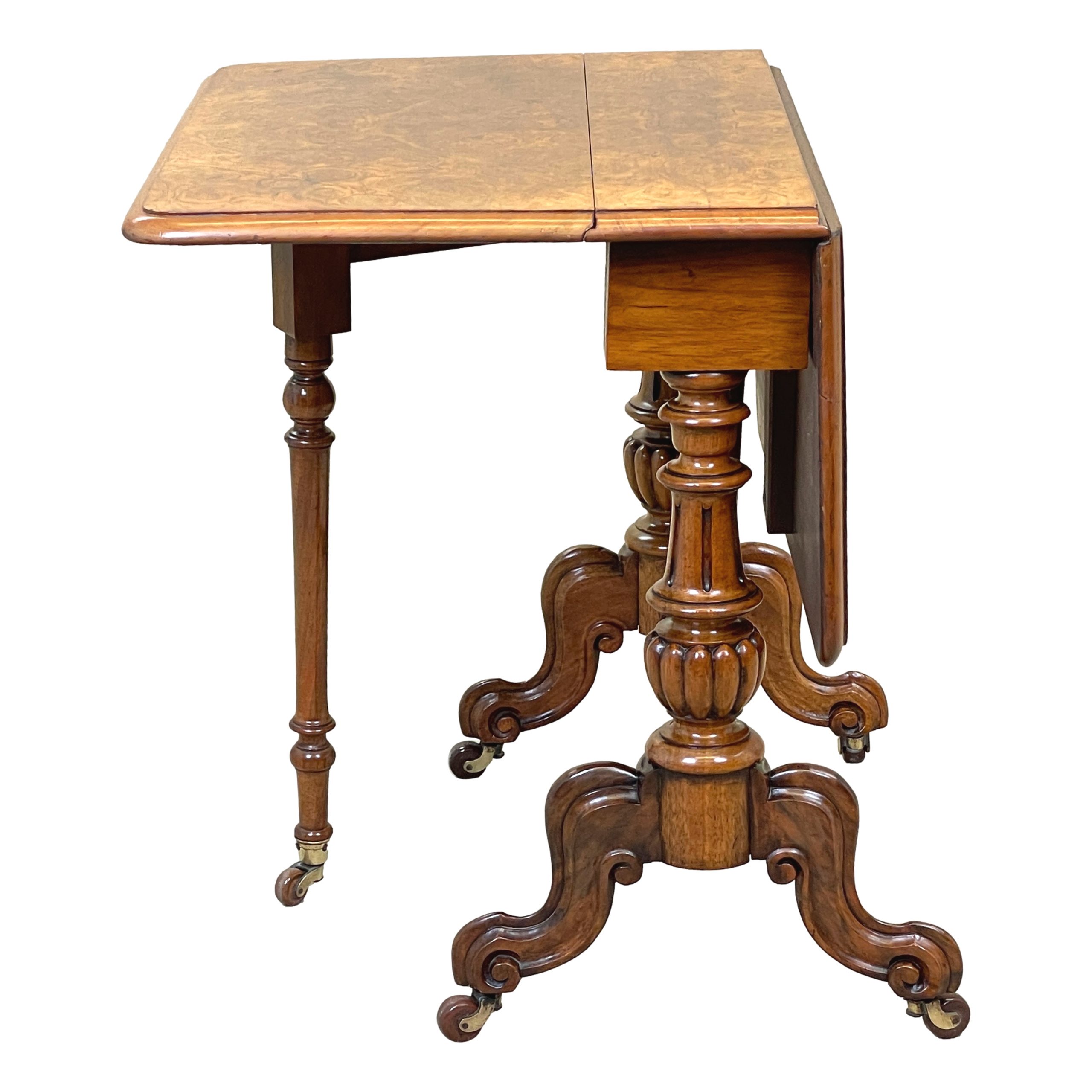 Victorian Walnut Baby Sutherland Table – S&S Timms Antiques