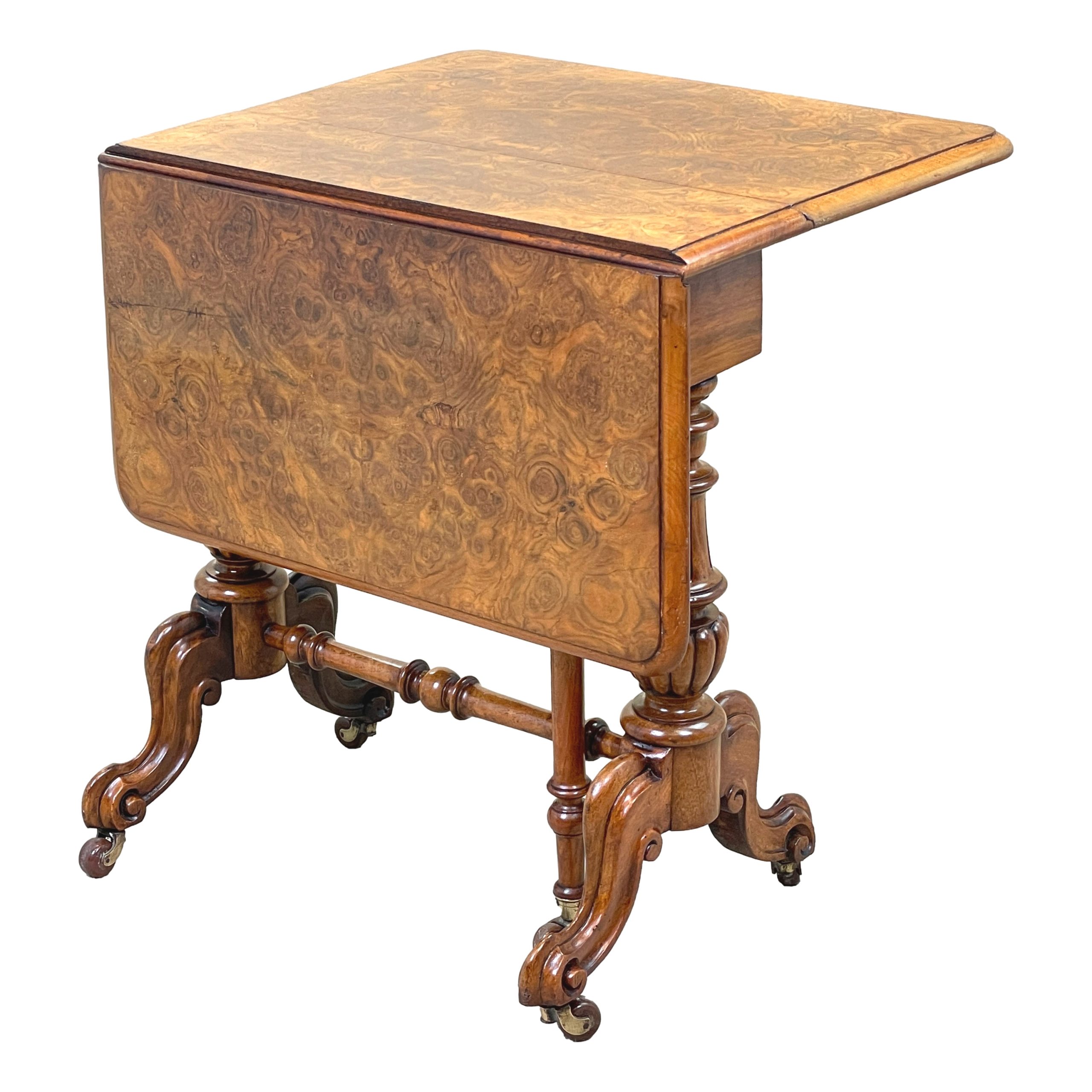 Victorian Walnut Baby Sutherland Table – S&S Timms Antiques