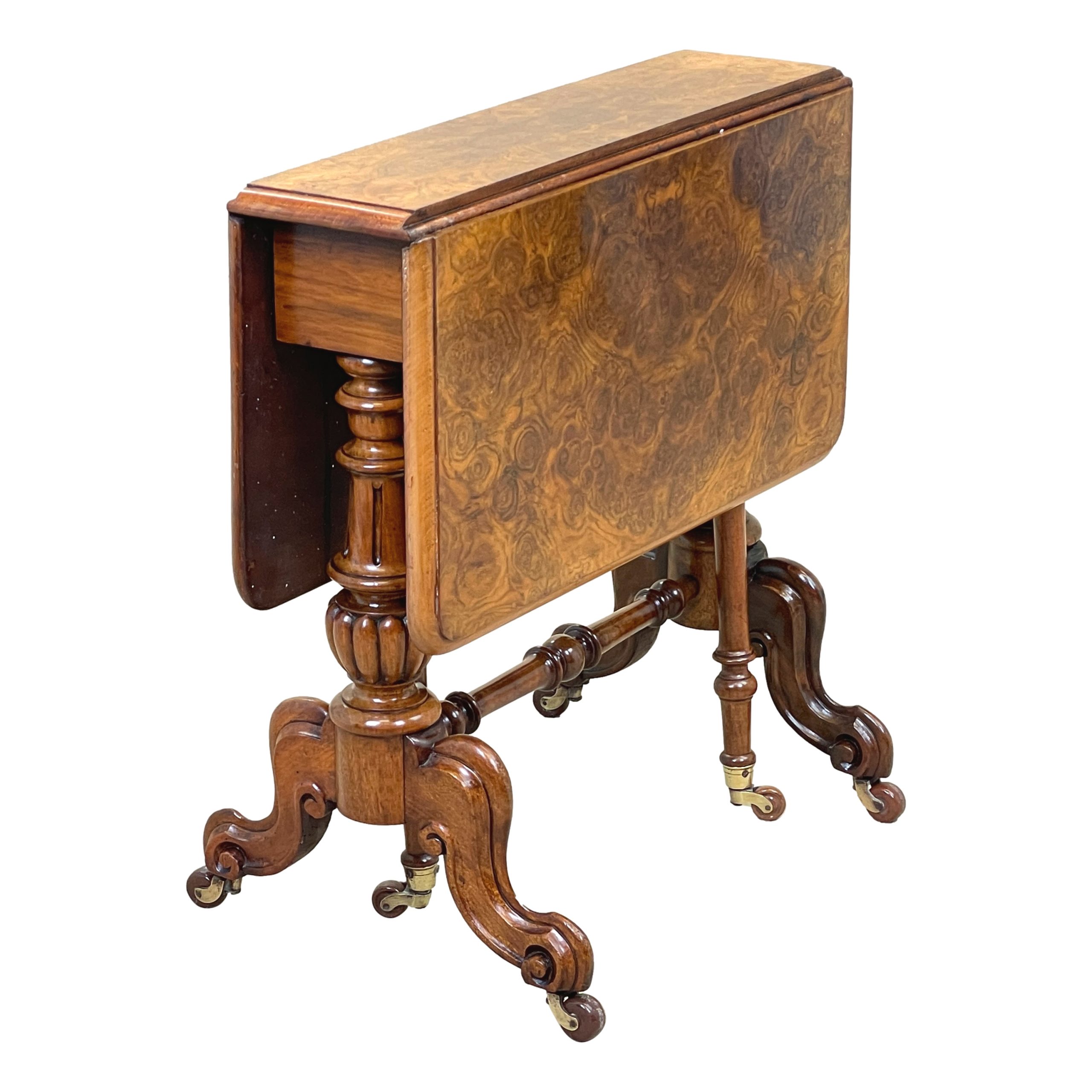 Victorian Walnut Baby Sutherland Table – S&S Timms Antiques