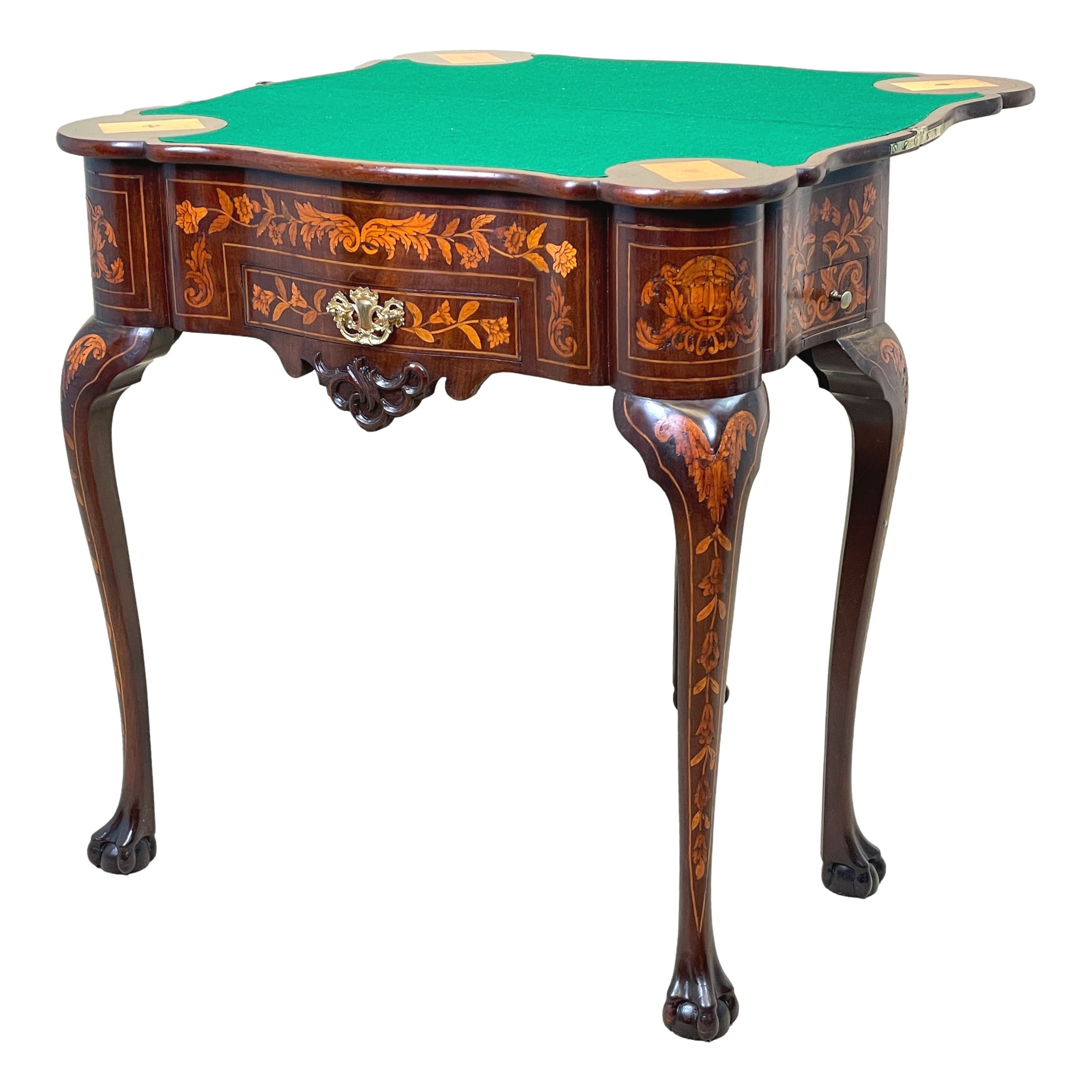 Dutch 18th Century Walnut Card Table – S&S Timms Antiques