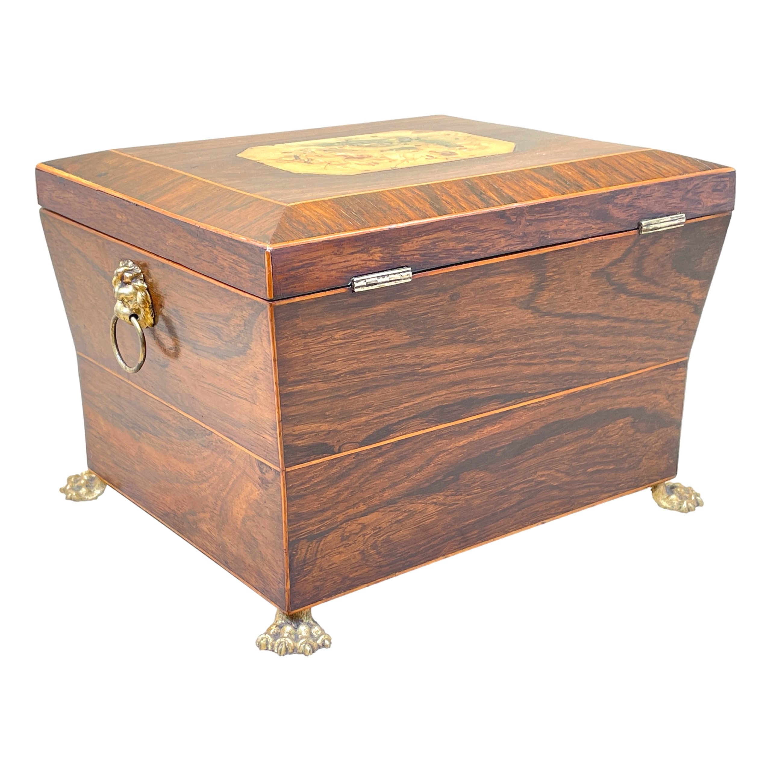 Regency Rosewood Jewellery Box – S&S Timms Antiques