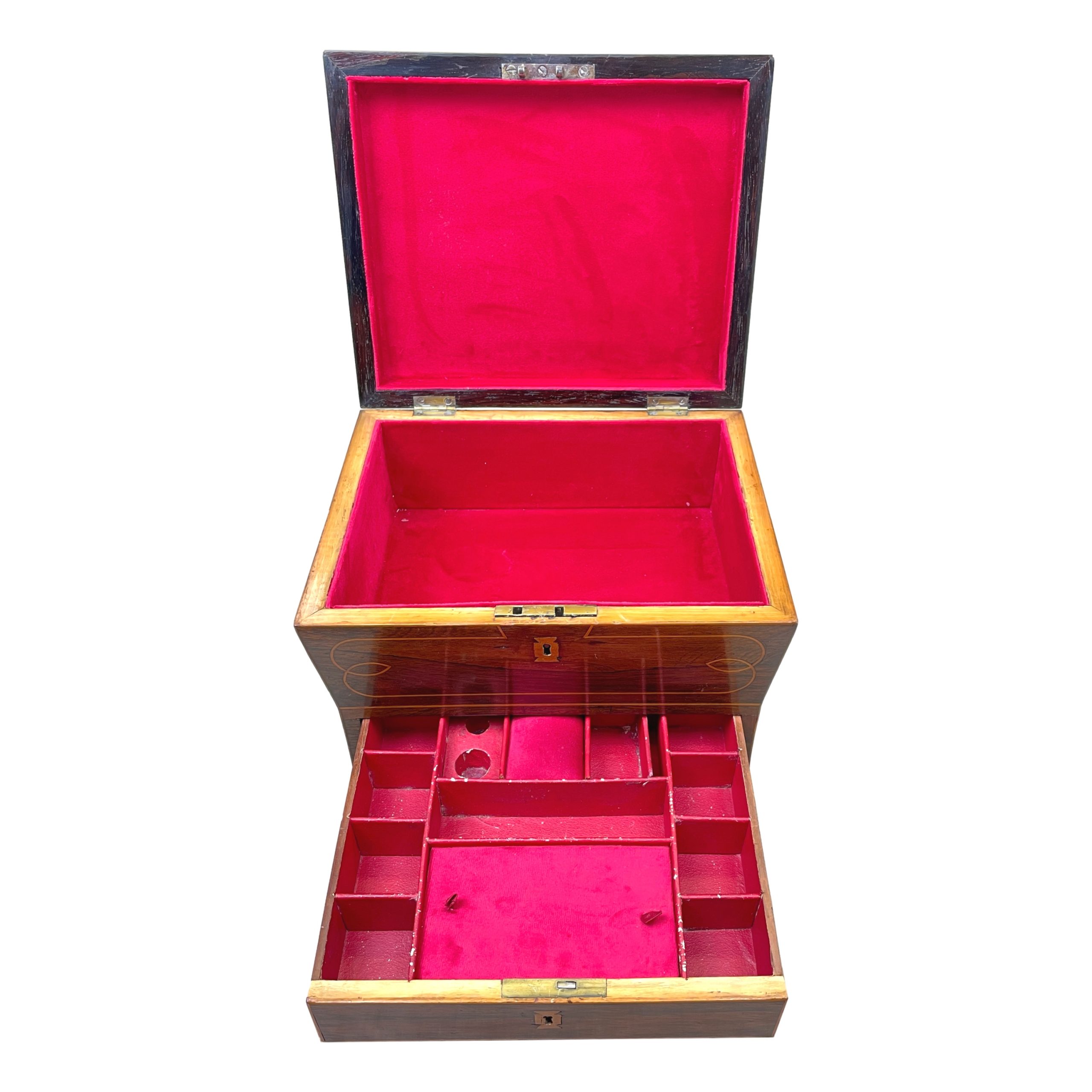 Regency Rosewood Jewellery Box – S&S Timms Antiques