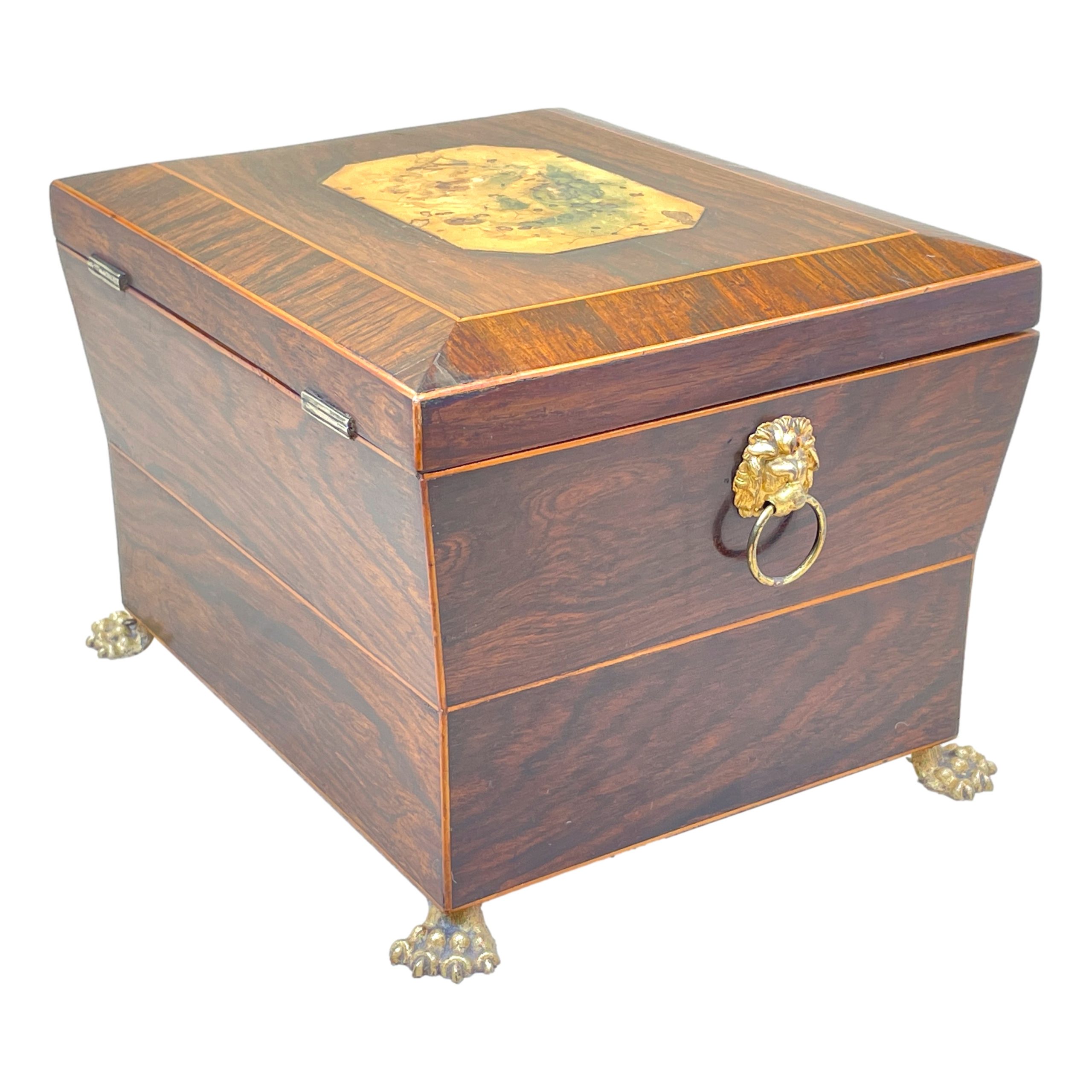 Regency Rosewood Jewellery Box – S&S Timms Antiques
