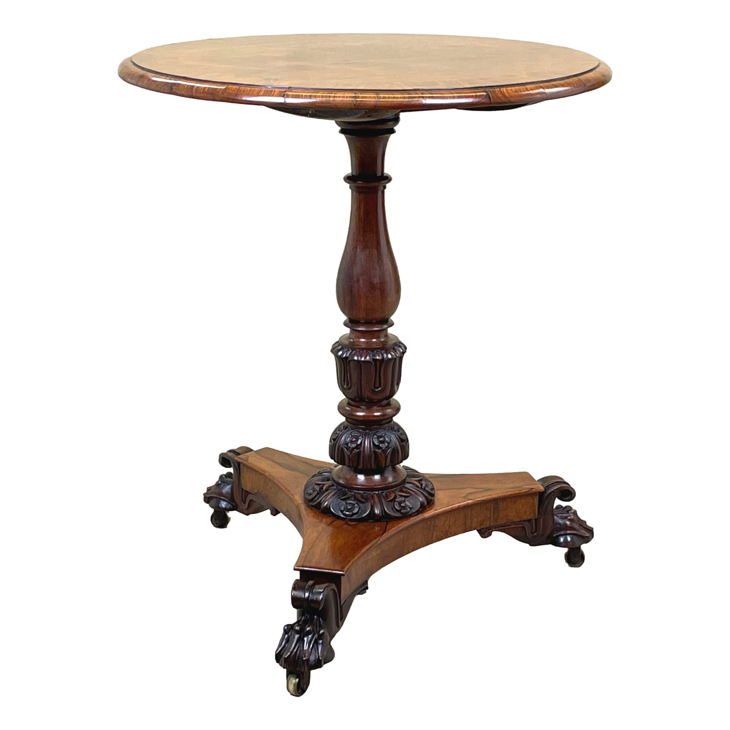 Regency Rosewood Circular Lamp Table – S&S Timms Antiques