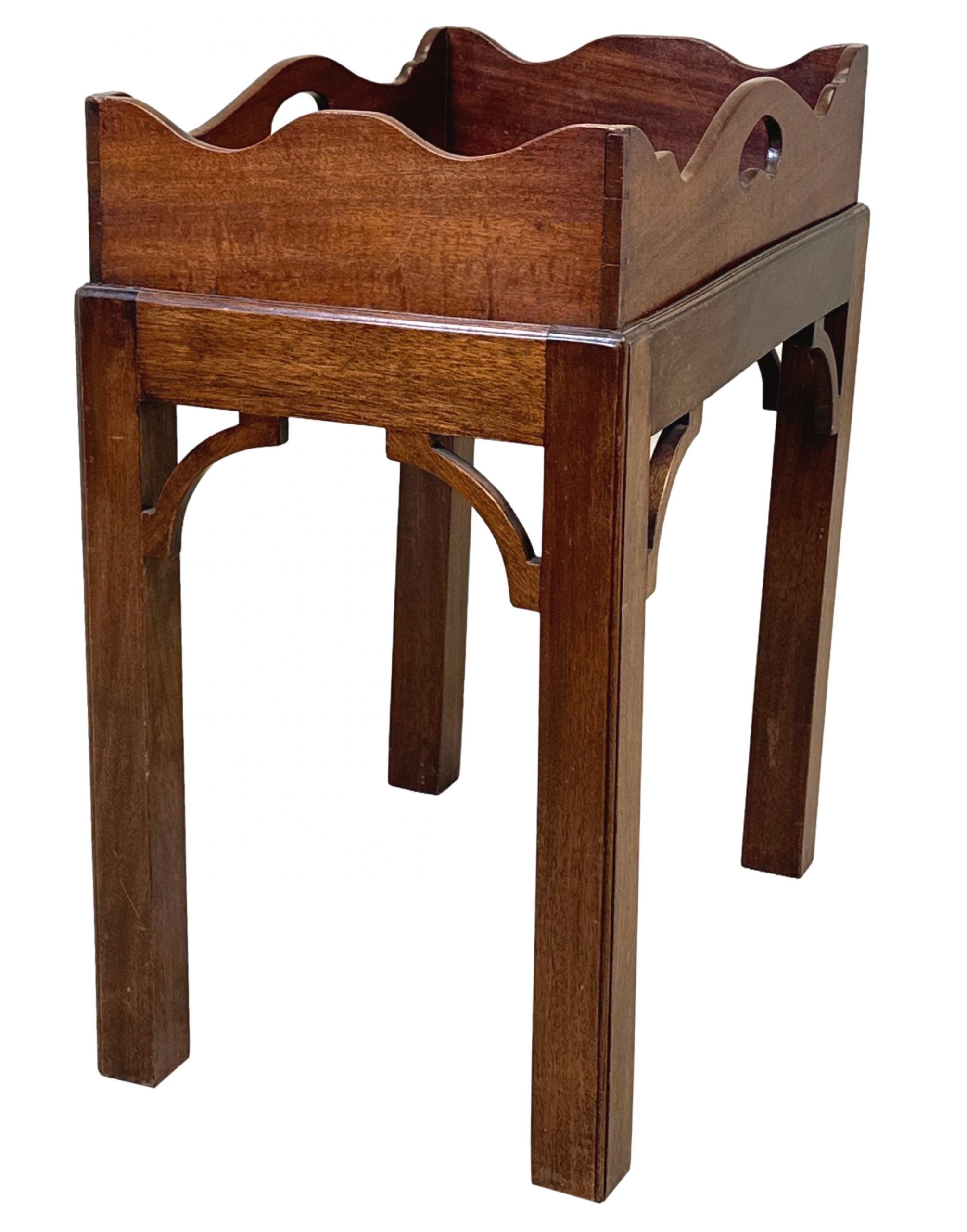 Small Georgian Mahogany Butlers Tray On Stand – S&S Timms Antiques