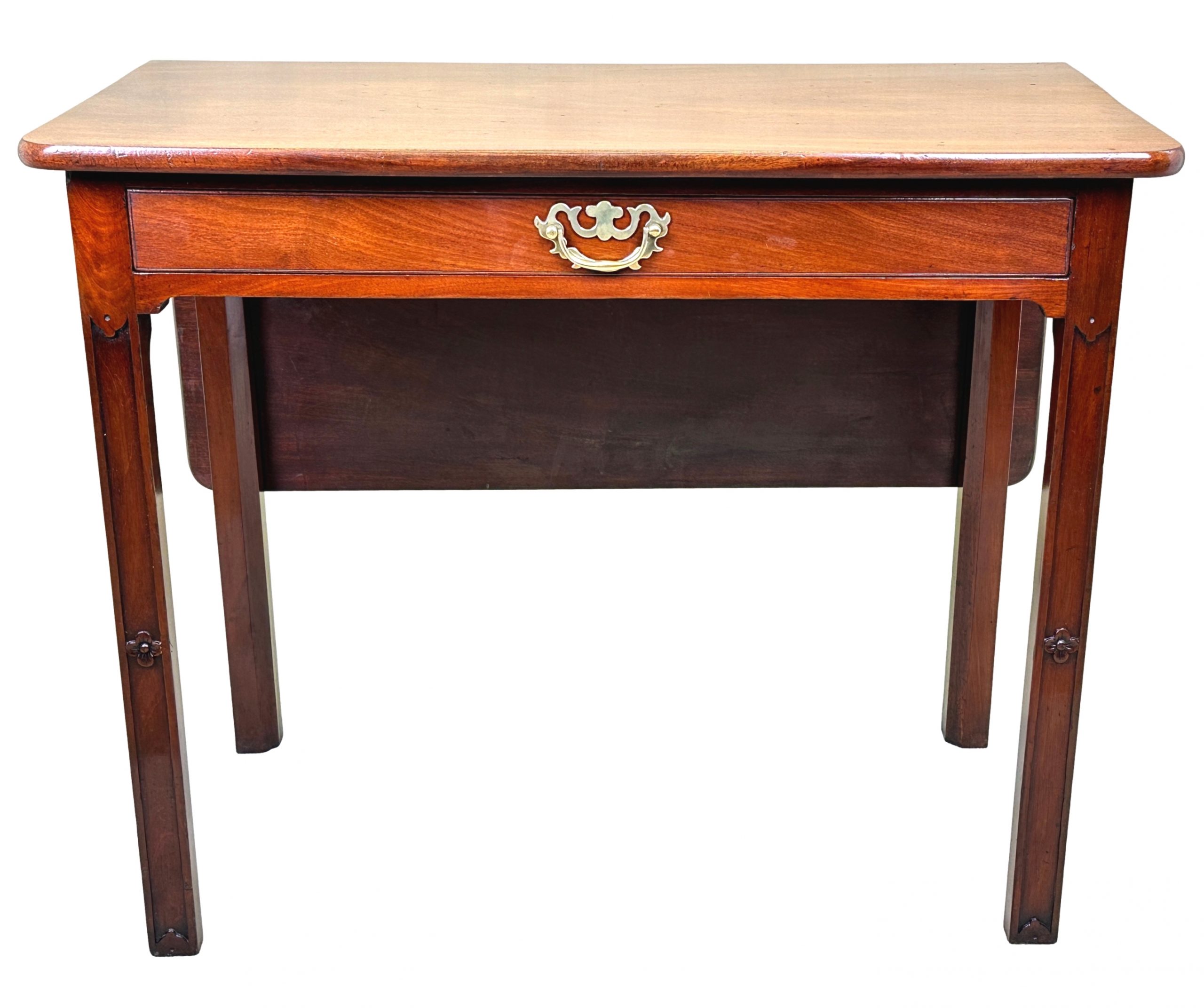 Georgian 18th Century Mahogany Drop Flap Side Table – S&S Timms Antiques