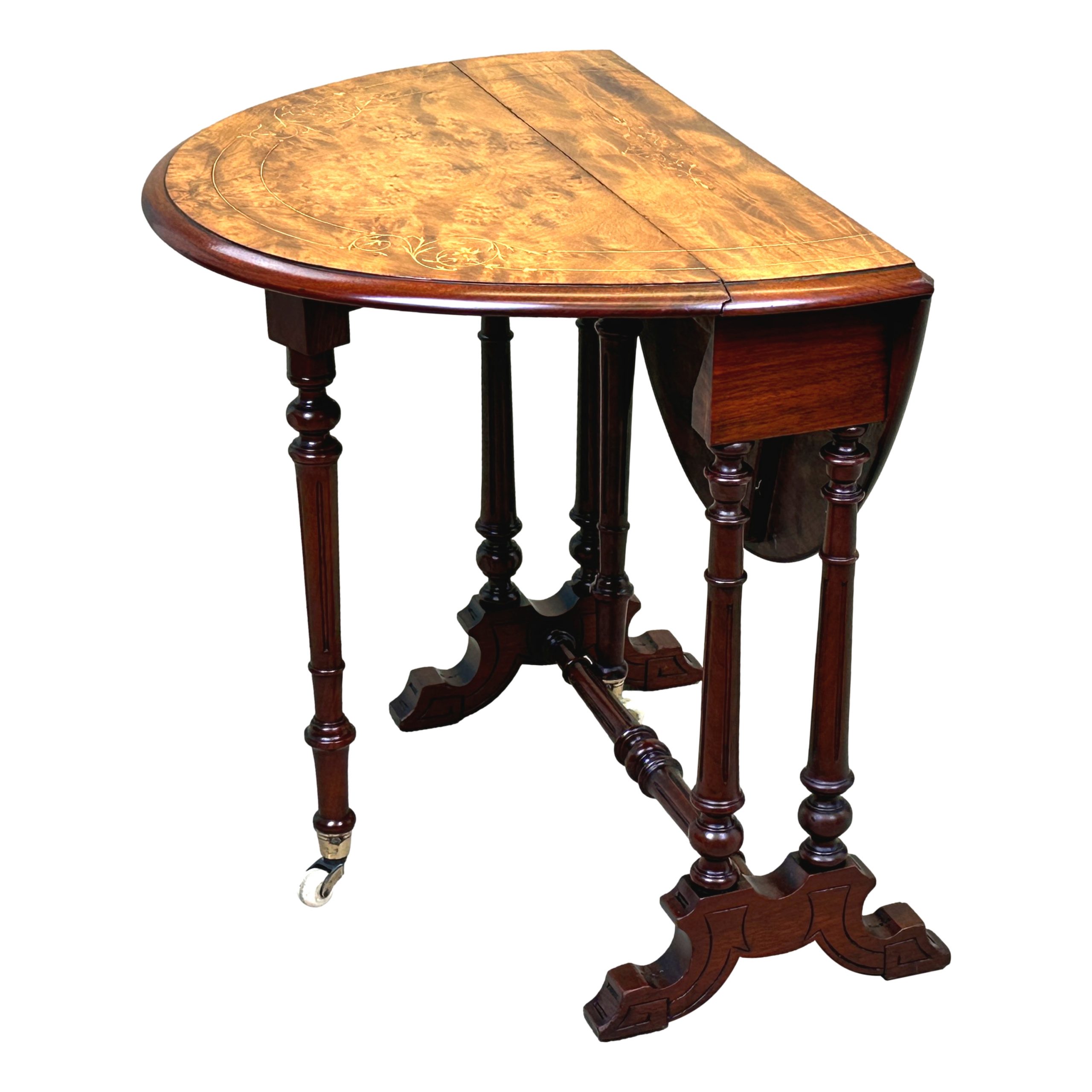 Victorian Walnut Baby Sutherland Table – S&S Timms Antiques