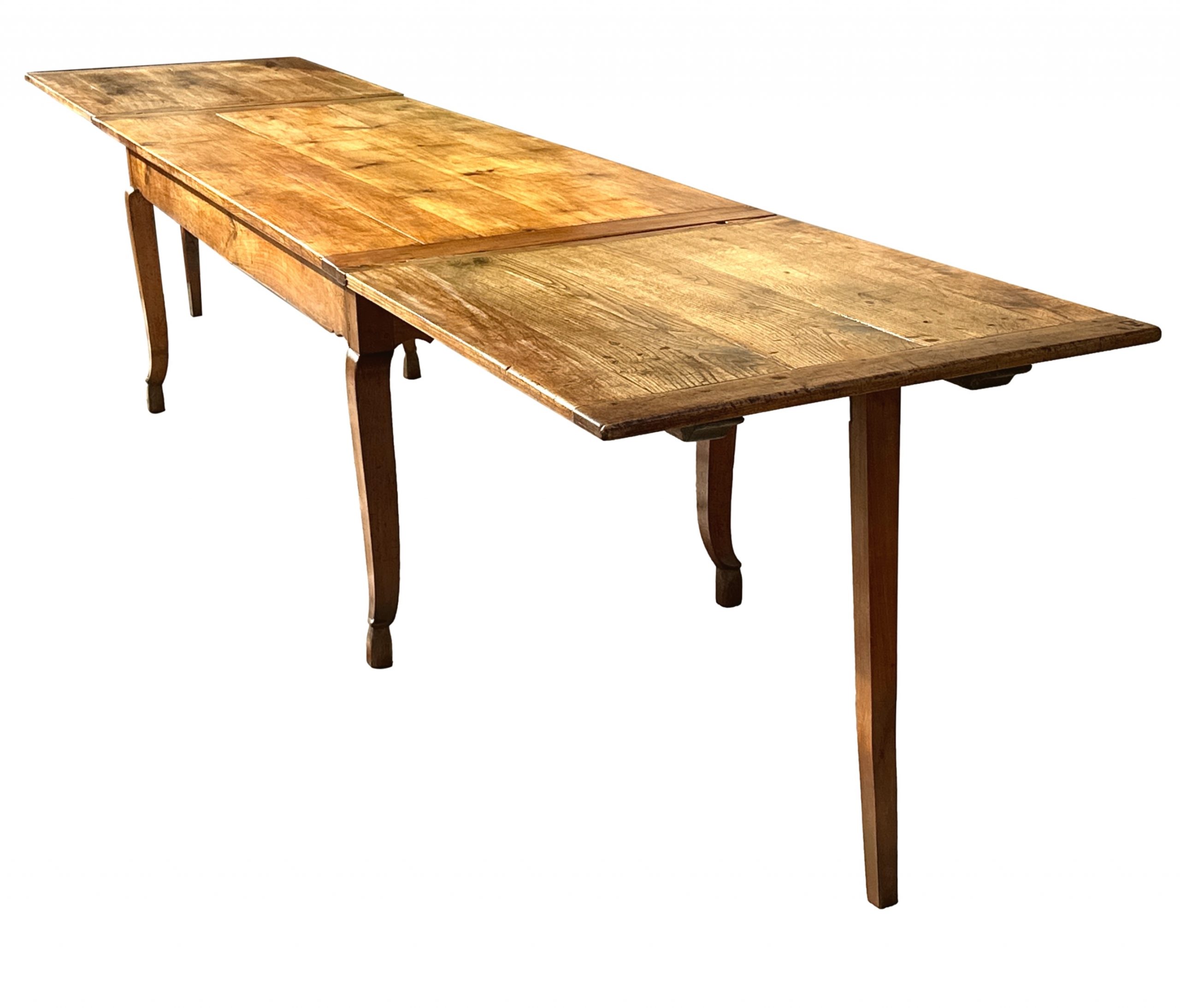Large Early 19th Century Farmhouse Kitchen Extending Dining Table – S&S ...