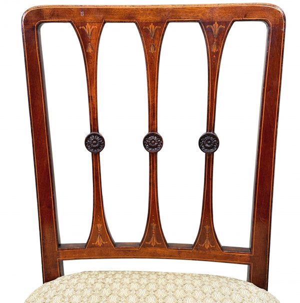 Pair Of 18th Century Mahogany Sheraton Side Chairs – S&S Timms Antiques