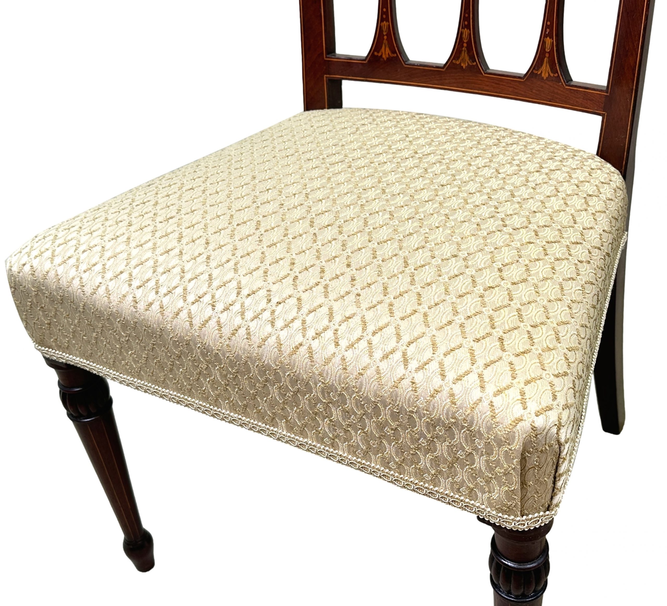 Pair Of 18th Century Mahogany Sheraton Side Chairs – S&S Timms Antiques