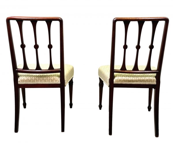 Pair Of 18th Century Mahogany Sheraton Side Chairs – S&S Timms Antiques