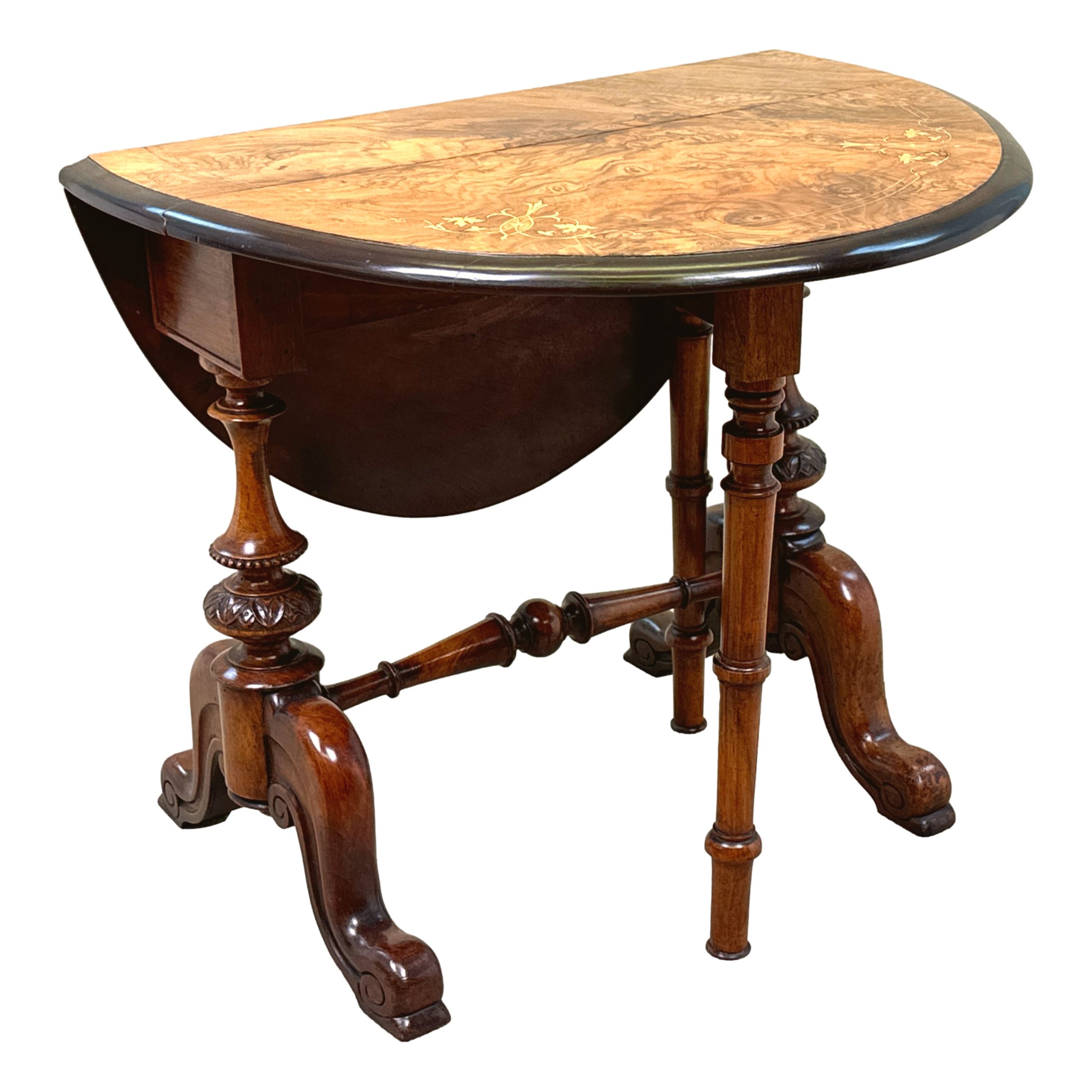 19th Century Walnut Baby Sutherland Table – S&S Timms Antiques