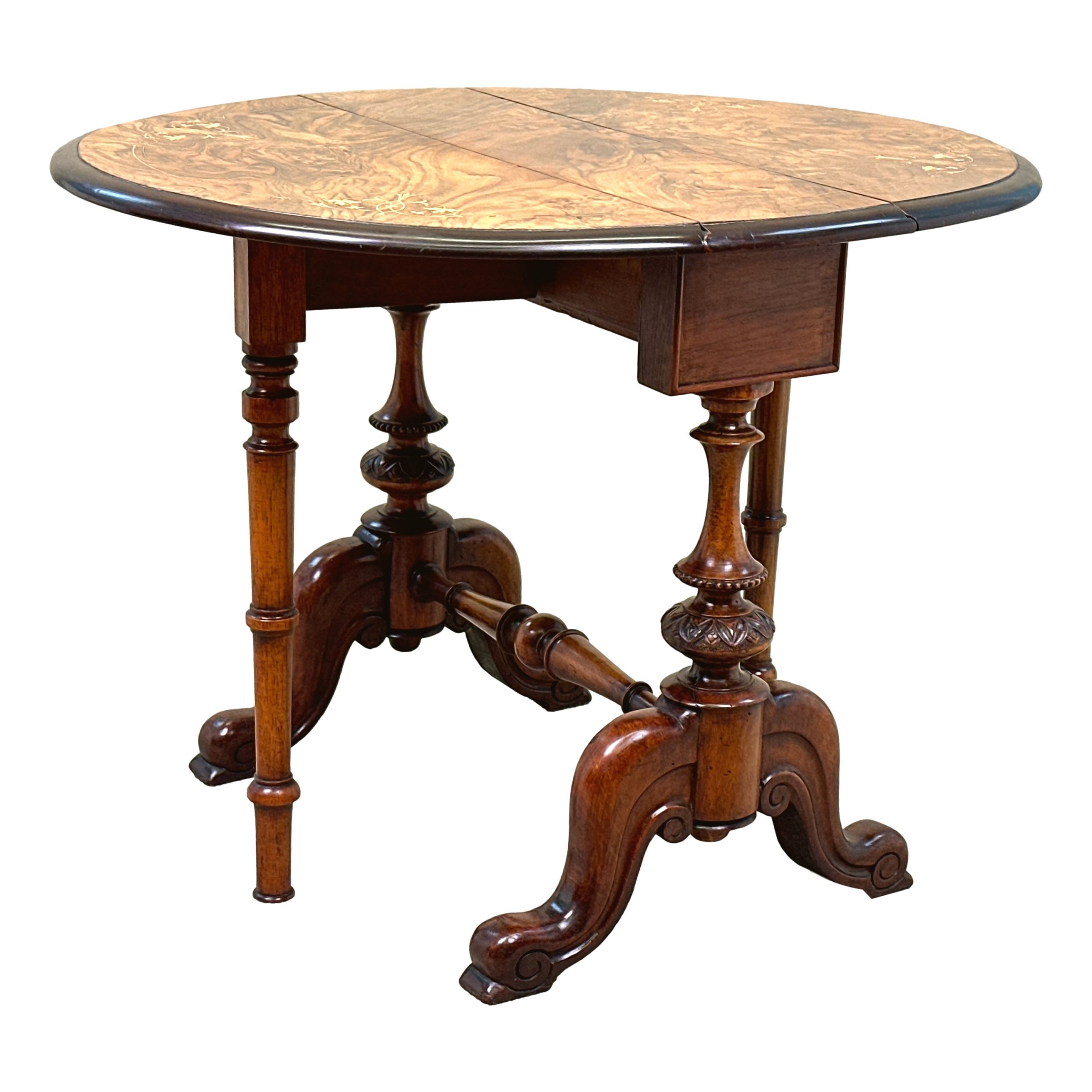 19th Century Walnut Baby Sutherland Table – S&S Timms Antiques