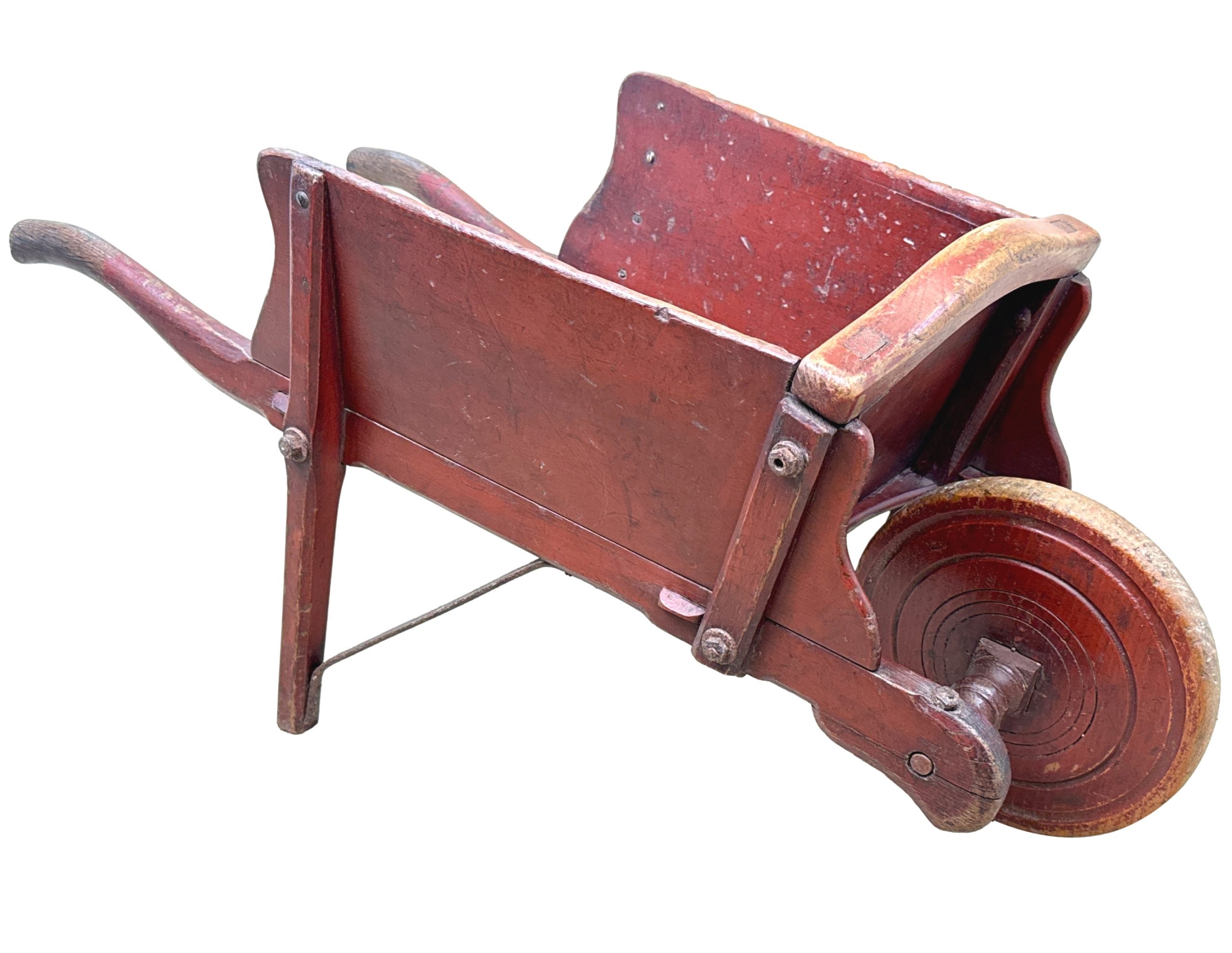 Victorian 19th Century Elm Painted Childs Wheelbarrow – S&S Timms Antiques